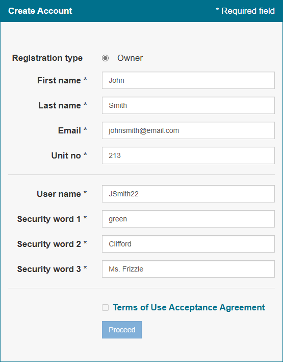 Creating an account | Alliance Strata Property Services Inc.