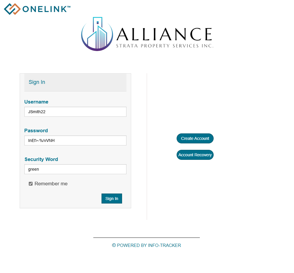 Signing in | Alliance Strata Property Services Inc.