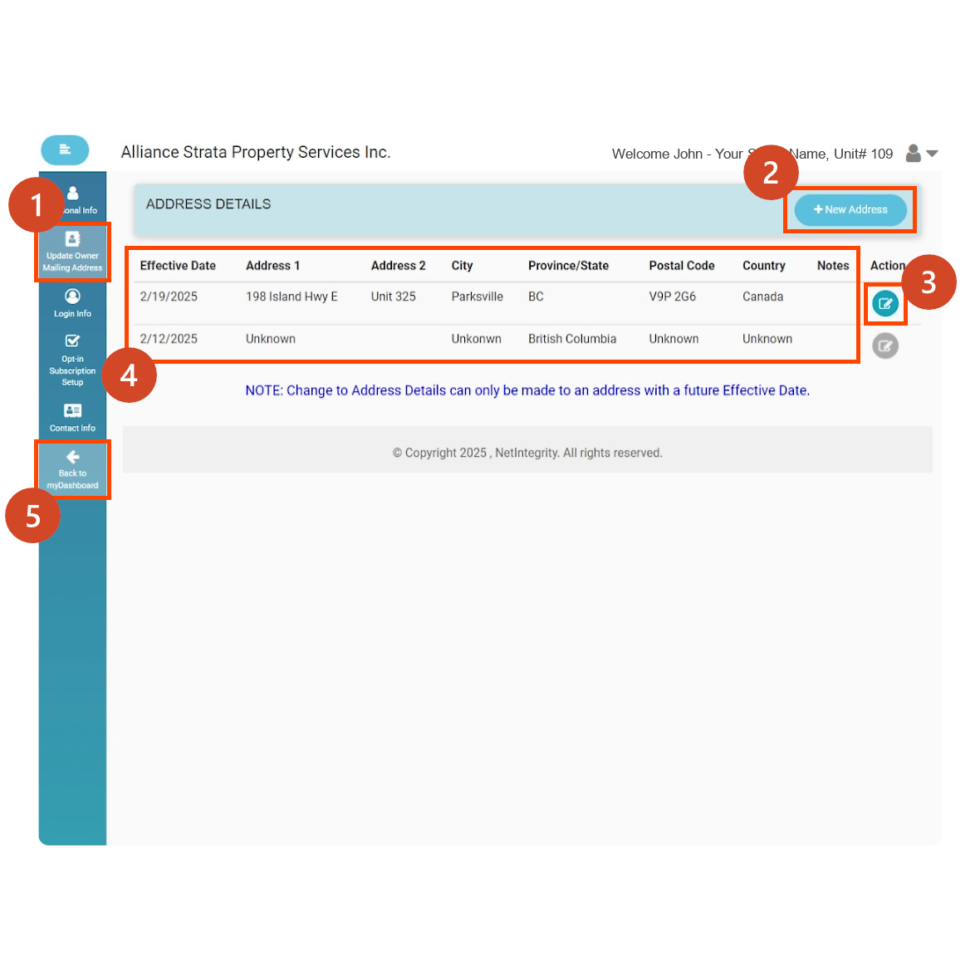Profile and Settings Overview | Alliance Strata Property Services Inc.